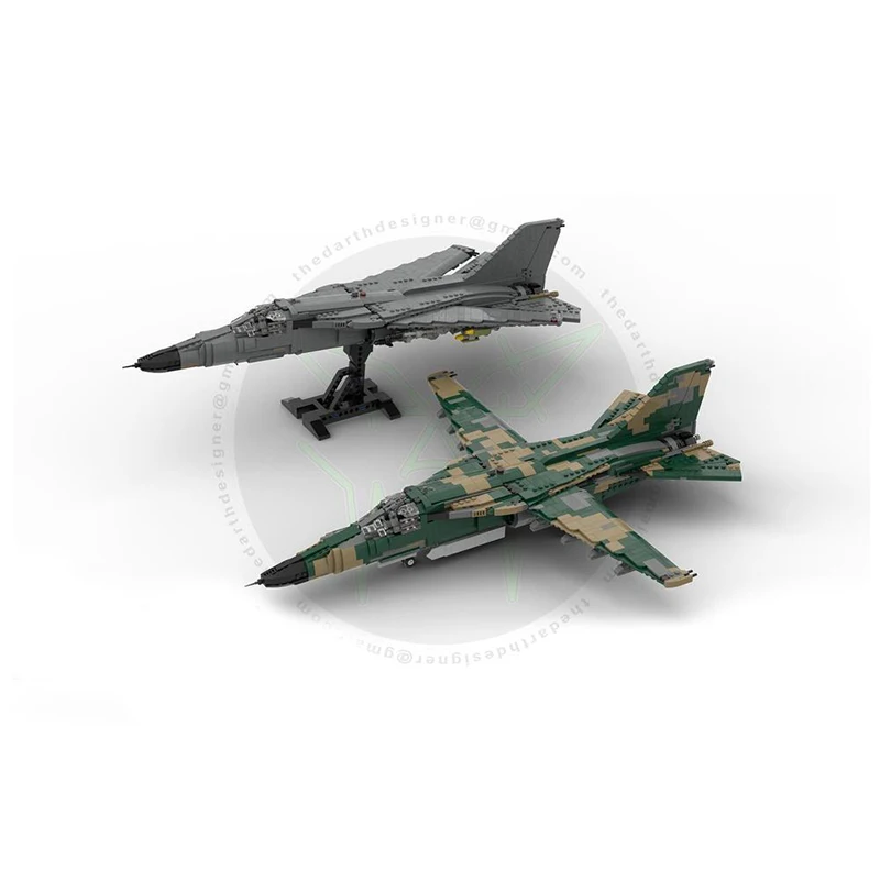 Military-US-Air-Force-aircraft-F-111-Aardvark-building-block-model-MOC ...