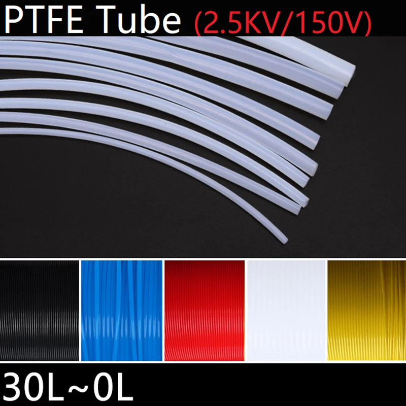 1M 0L~30L PTFE Tube F46 Insulated Capillary Heat Protector Transmit Hose Rigid Temperature ...