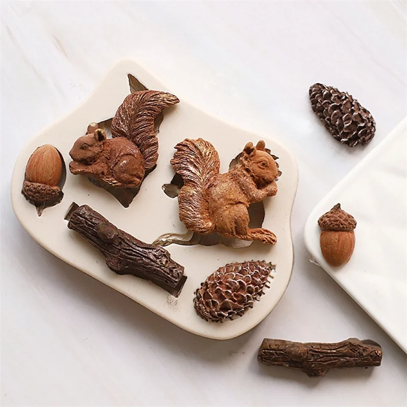 Squirrel Modeling Silicone Mold Kitchen DIY Cake Baking Decoration ...