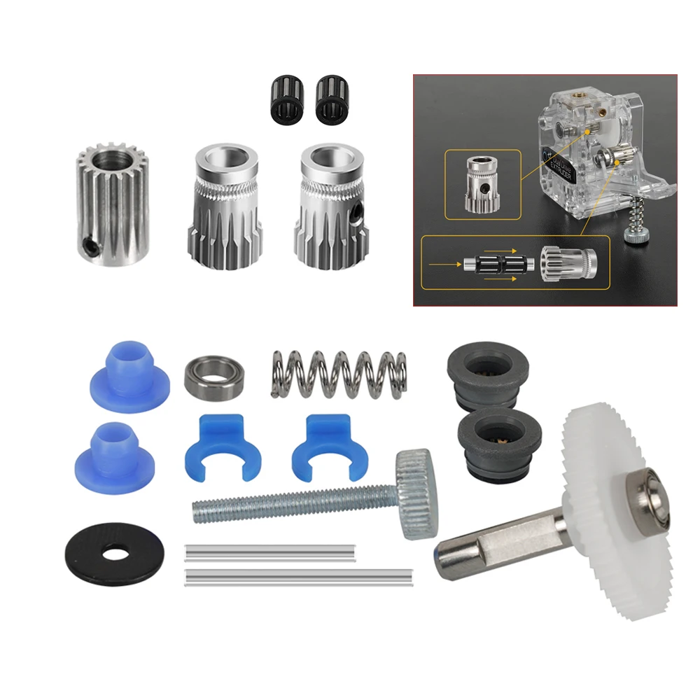 BMG-Extruder-kit-Dual-Drive-Gear-Hardened-Steel-Upgrade-Feed-Gear ...