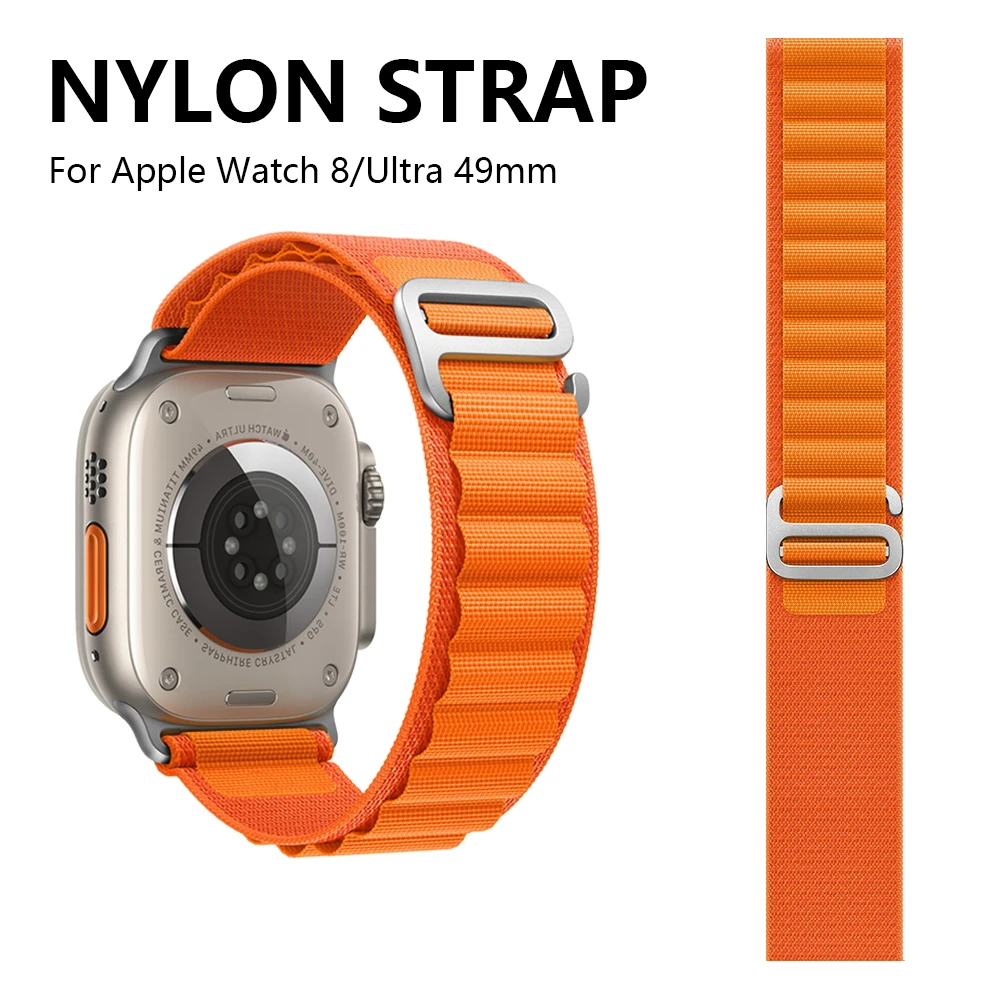 Alpine Loop for Apple Watch Band Ultra 49mm 45mm 44mm 41mm 40mm Nylon ...