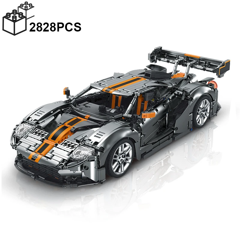 2828PCS-Technical-Ford-GT-Super-Sport-Car-Building-Blocks-Racing-Speed ...