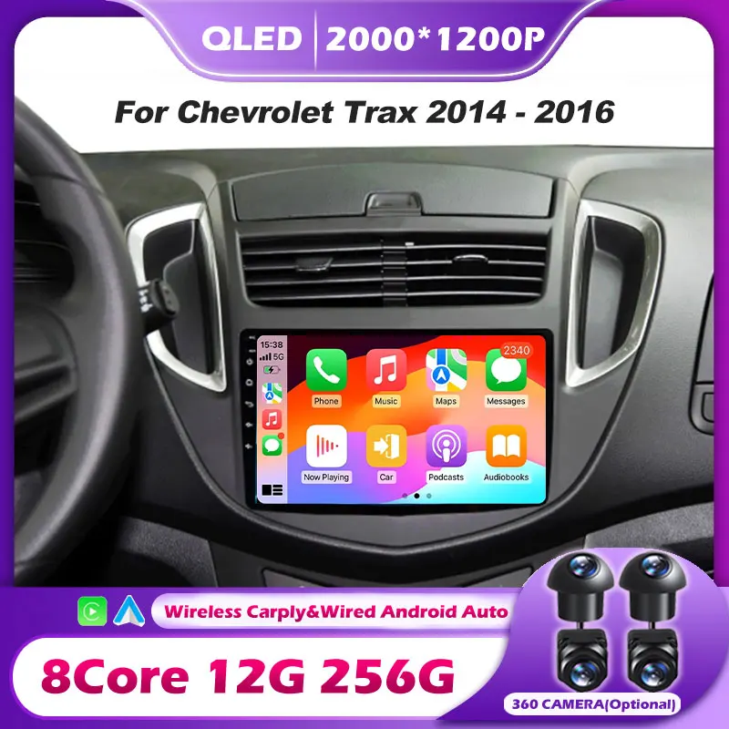 Android 16 Car Radio For Chevrolet Trax 2014-2016 Multimedia Video ...