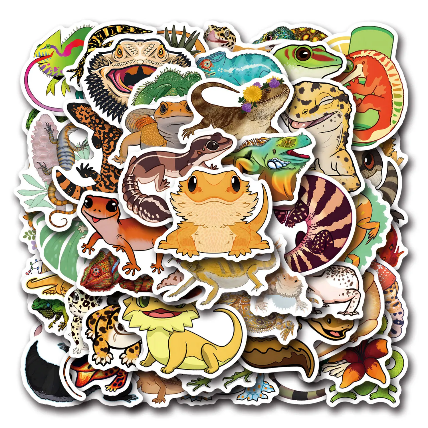 10-30-55-110PCS-Lizard-Cartoon-Stickers-Animal-Graffiti-Sticker-DIY ...