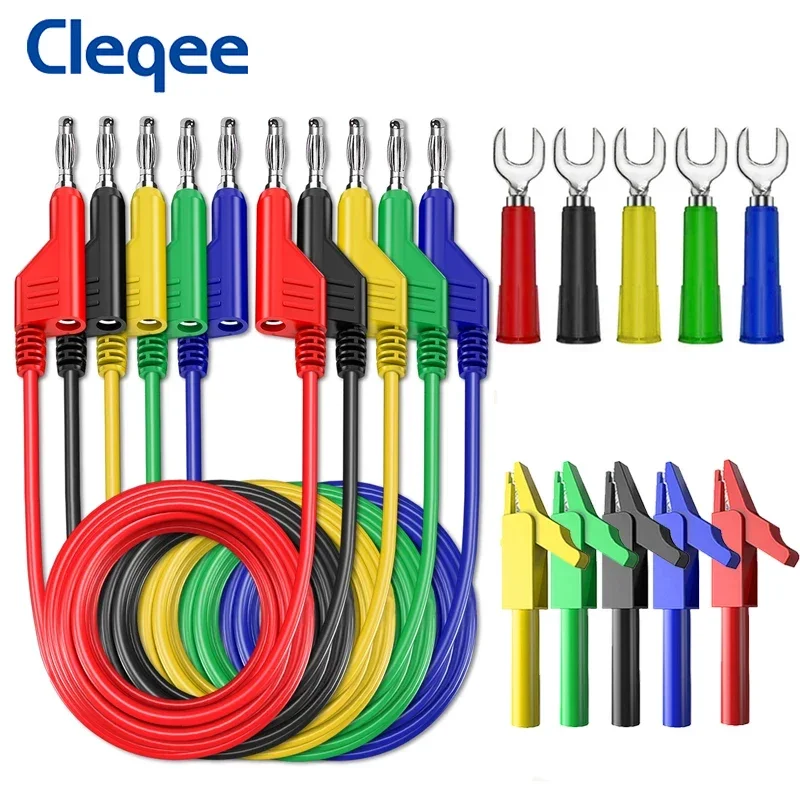 Cleqee-P1036A-4mm-Banana-to-Banana-Plug-Multimeter-Test-Lead-Kit-PVC ...