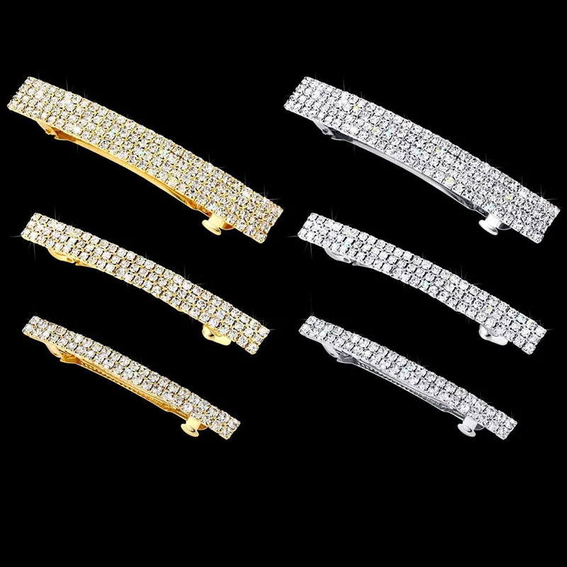 European and American new rhinestone spring clamp rhinestone disc hair ...