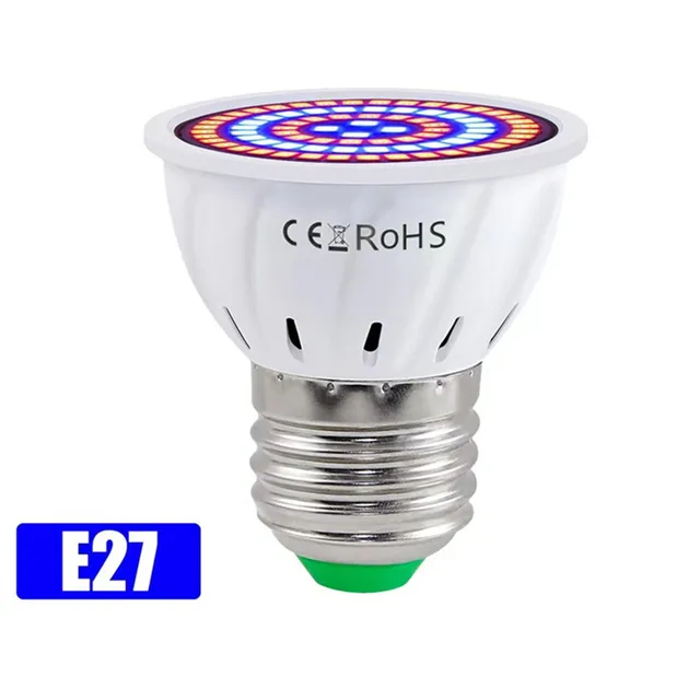 LED Grow Full Spectrum Bulb E27 E14 GU10 MR16 220V Greenhouse ...