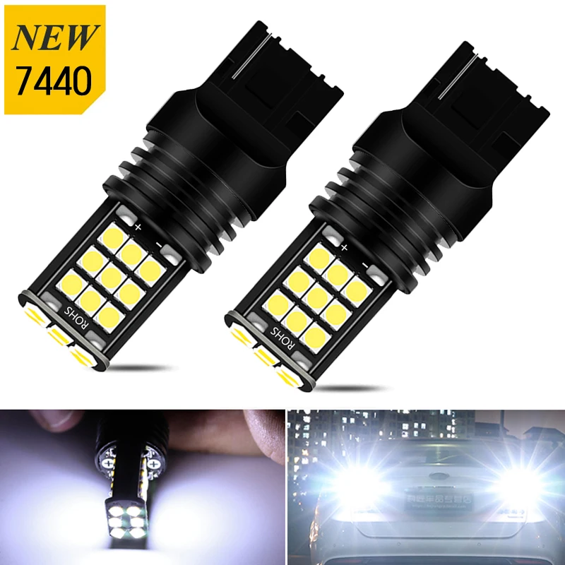 2 stücke T20 W21W WY21W 7440 7440NA 7505 12V 21W W3x16d LED Canbus ...