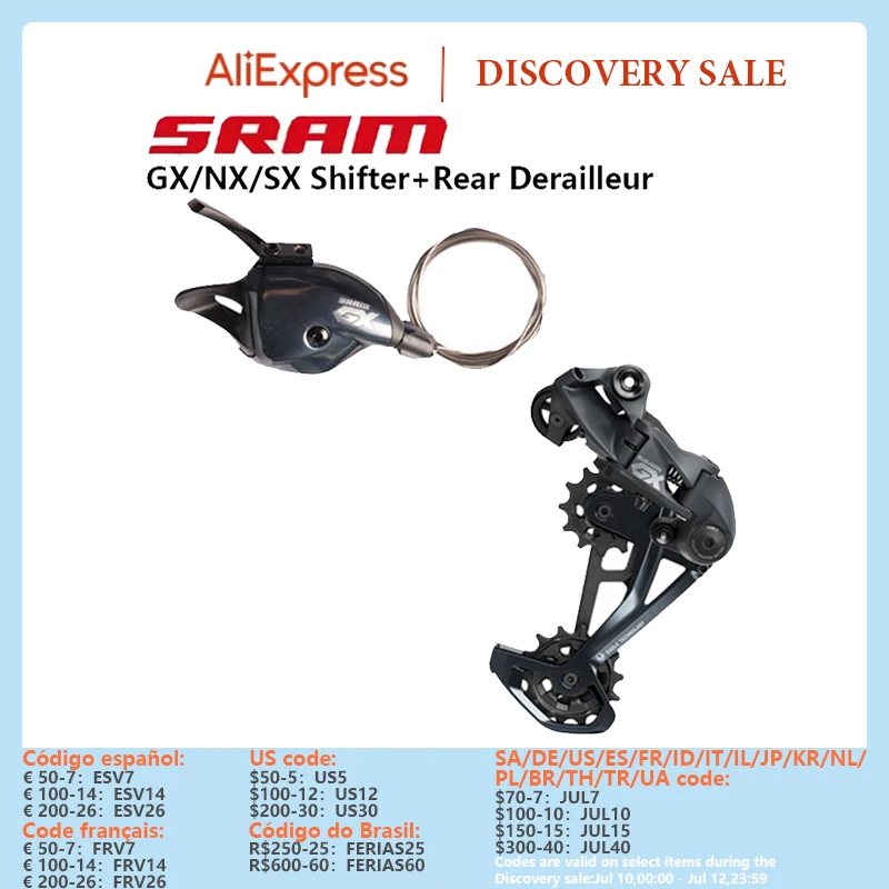 New-Sram-EAGLE-GX-SX-Mini-Set-Shifter-With-Rear-Derailleur-Trigger ...