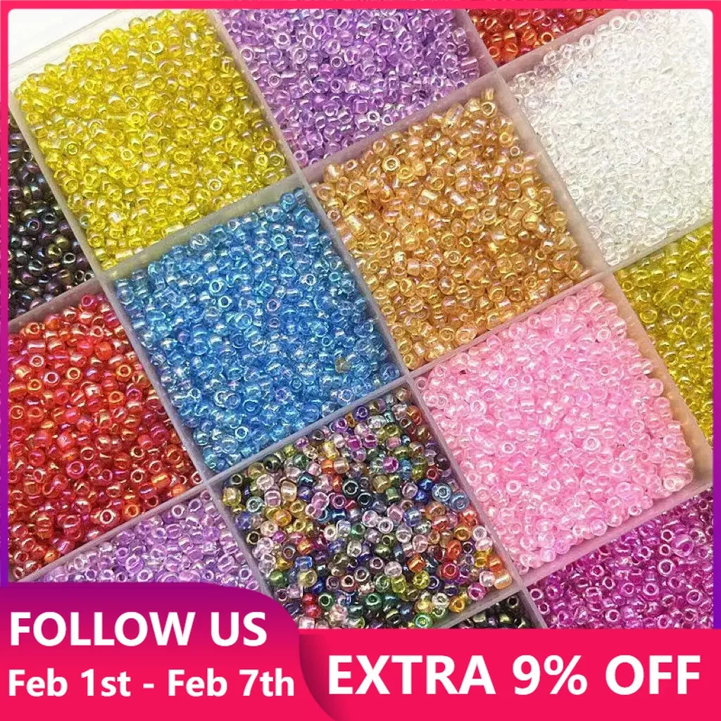 Cuentas-de-semilla-de-vidrio-checo-espaciador-colorido-cuentas-de-arroz-de-vidrio-para-la ...
