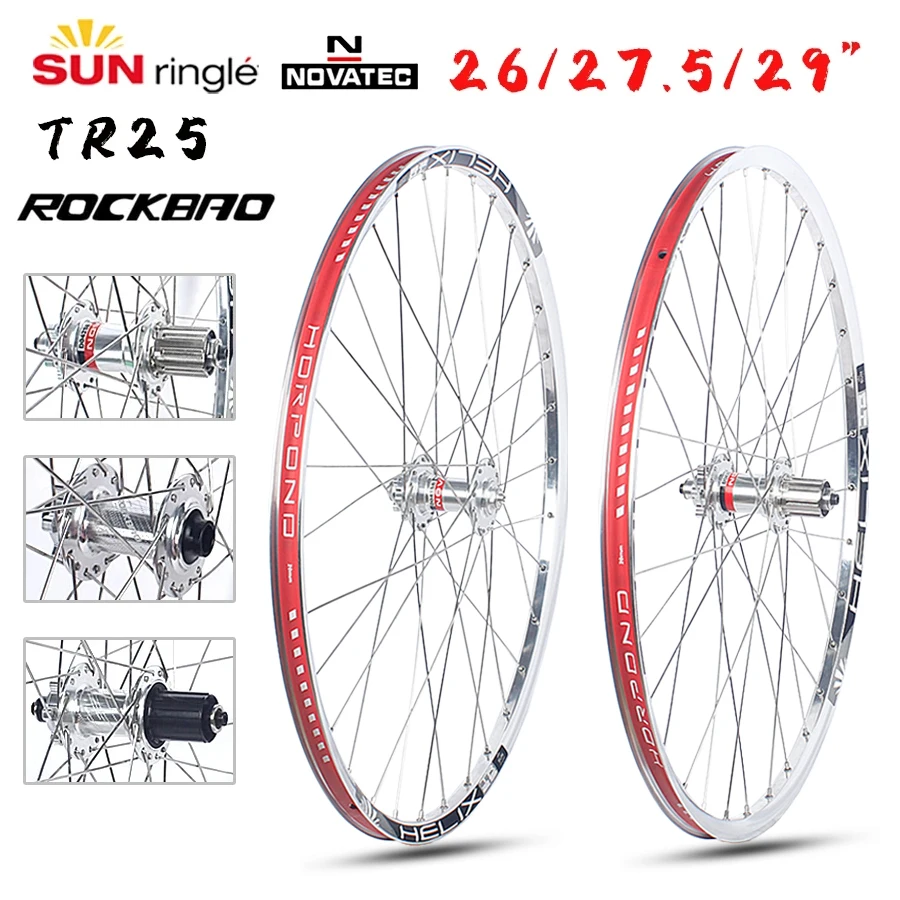 Sunringle Tr25 /rockbao Mtb Bike Wheelset 26/27.5/29inch Novatec D041 ...
