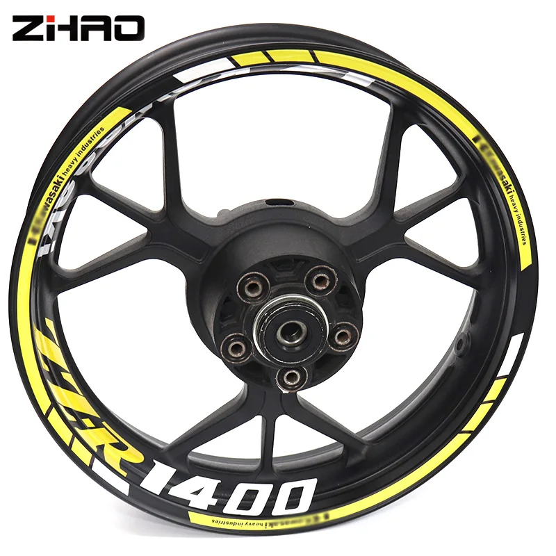 For-Kawasaki-ZZR1400-ZZR-1400-zzr1400-Motorcycle-Reflective-Wheel-Rim ...