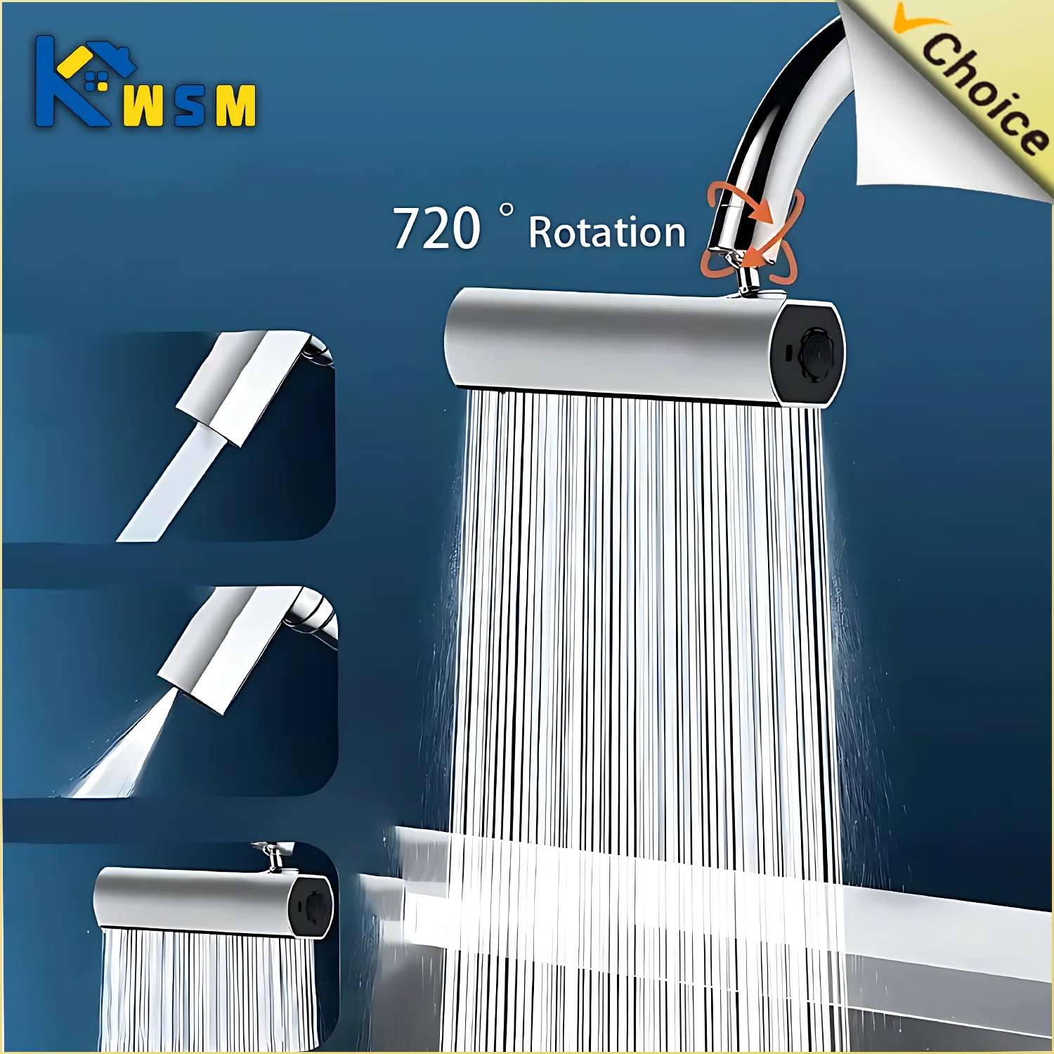 Swivel-Waterfall-Faucet-Four-speed-Adjustable-Faucet-Multifunction ...