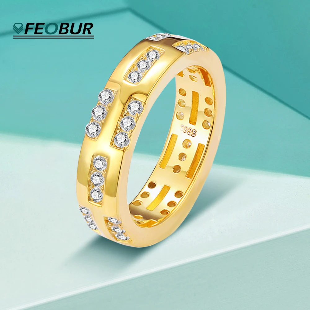 D-Color-Full-Moissanite-Mobius-Ring-for-Women-Men-925-Sterling-Sliver ...