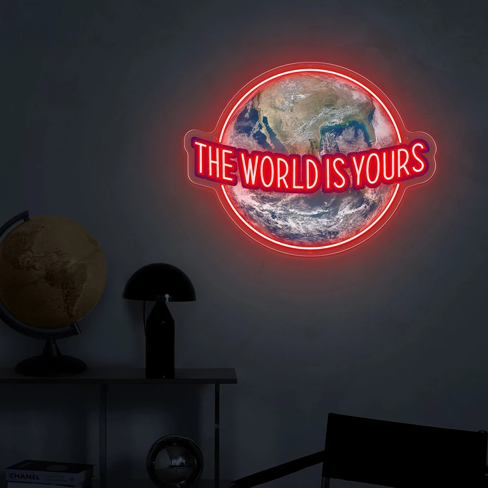 Custom-The-World-Is-Yours-Neon-Sign-Acrylic-Artwork-Scarface-World ...