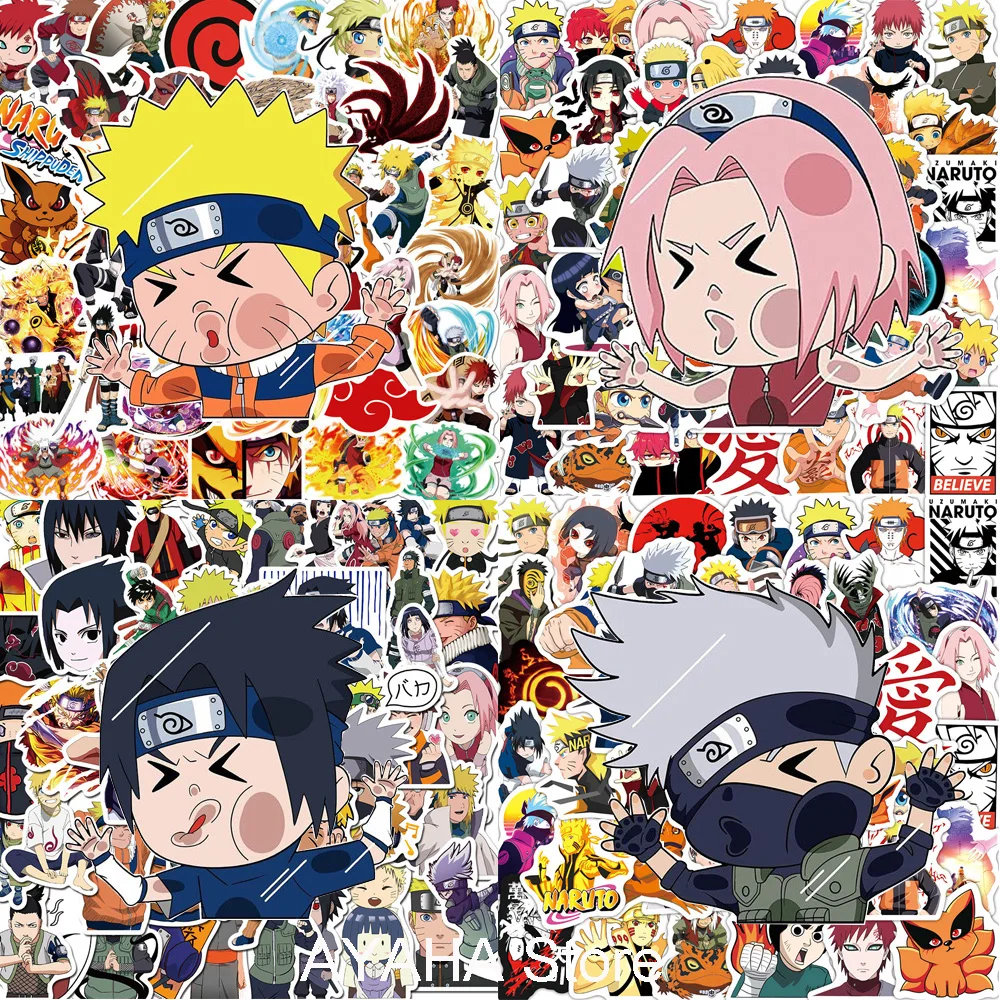 100PCS-Anime-NARUTO-Stickers-for-Kids-Toys-Decals-DIY-Graffiti ...