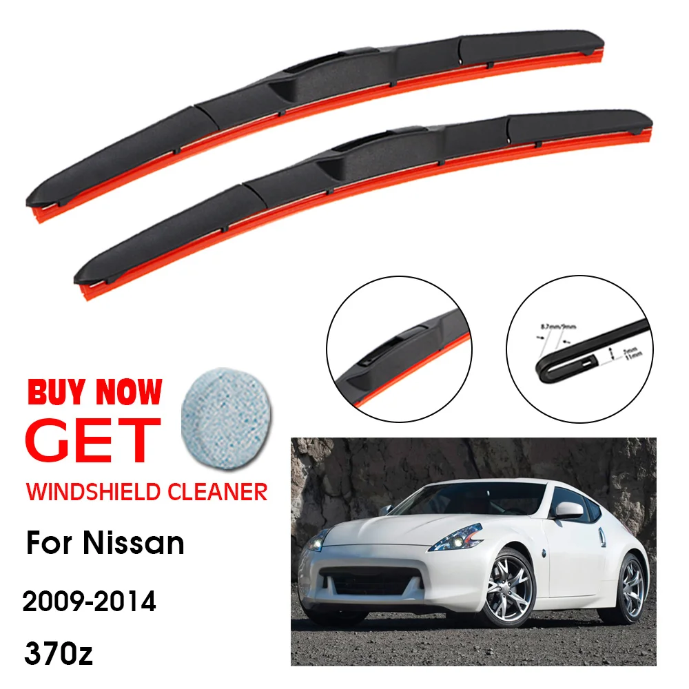 Car For Nissan 370z 21"+19" 2009-2014 Front Window Washer Windscreen ...
