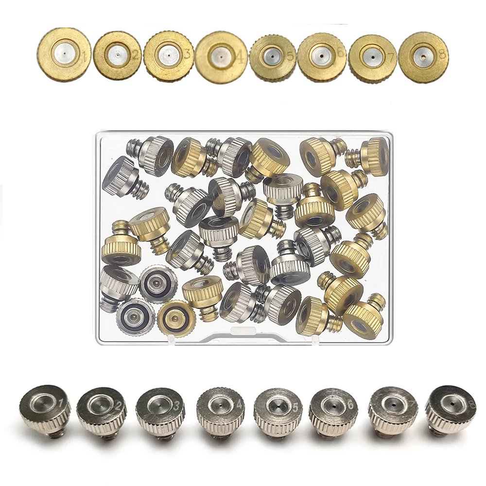 50pcs Low Pressure Atomizing Mist Nozzle Replacement Heads Water ...