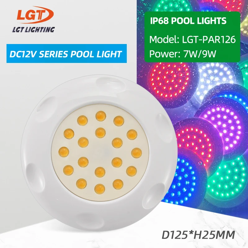 Luz-LED-impermeable-para-piscina-l-mpara-ambiental-empotrada-Ip68-12V ...