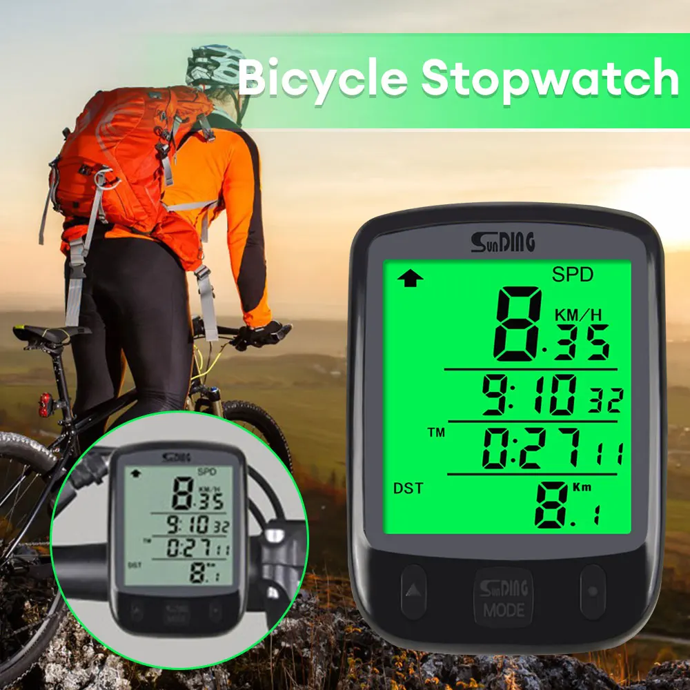 Bike-Computer-Waterproof-Bicycle-Odometer-LCD-Display-Cycling ...