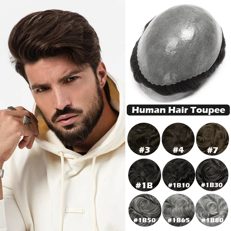 Perruque-de-cheveux-humains-Remy-peau-fine-pour-hommes-injection-de ...