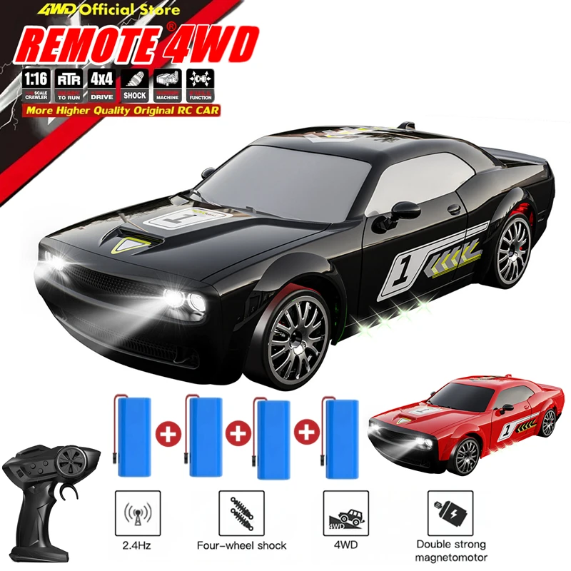4WD-Super-Drift-Car-Remote-Control-RC-Truck-RTR-Radio-GTRPRO-4x4-Racing ...