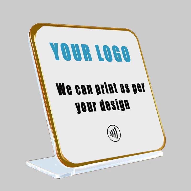 NFC-Acr-lico-Restaurante-Tabela-Display-Stand-Impress-o-personalizada ...