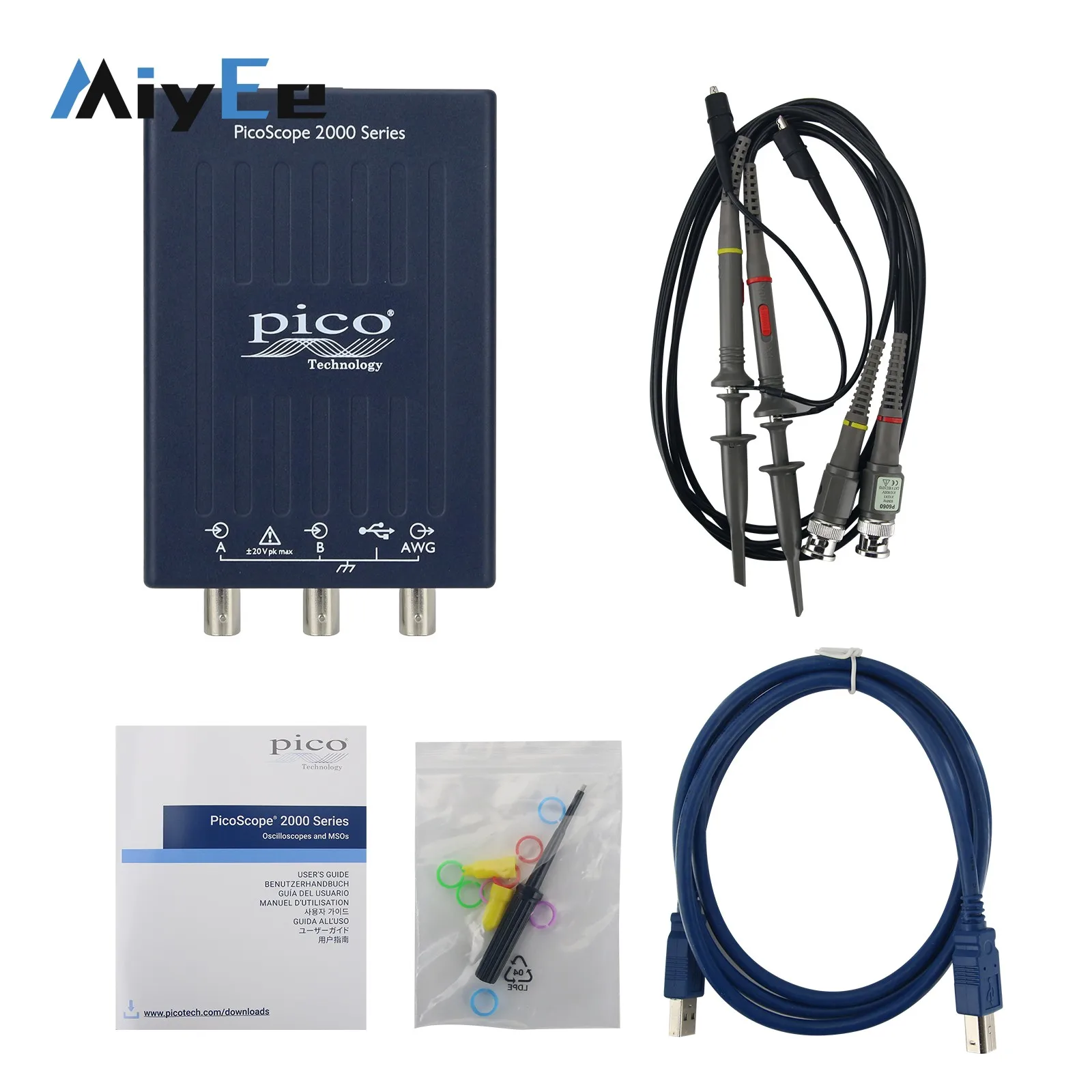 PicoScope 2000 Series 5-in-1 Portable Oscilloscope 2 Channel Oscilloscope