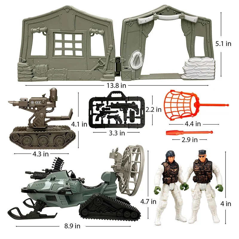DIY Special Army Forces Toys With Military Tents Snowmobile Tank ...