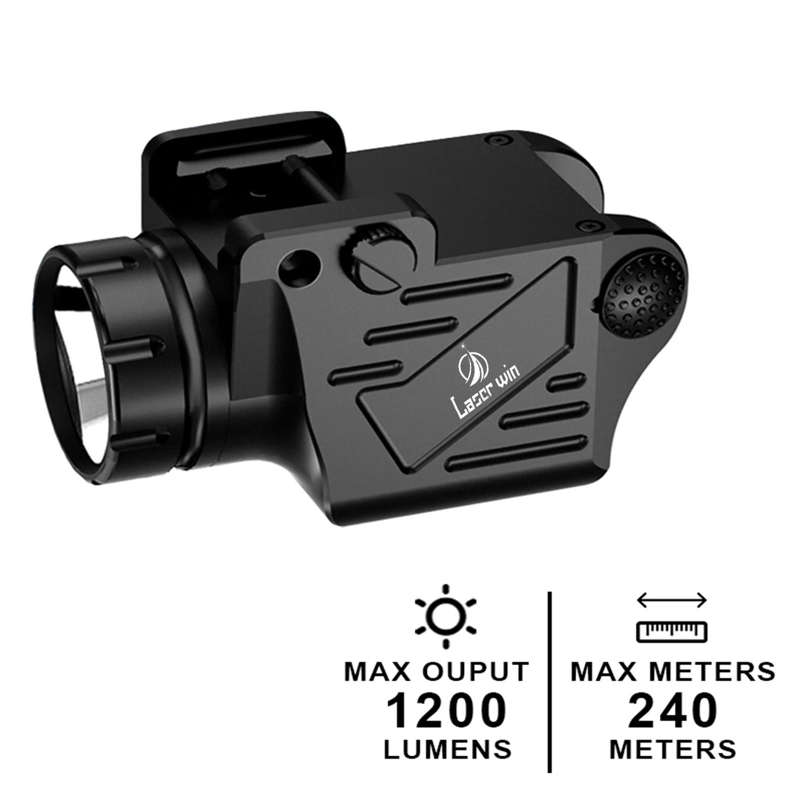 1200-Lumens-Rechargeable-Tactical-Flashlight-With-Picatinny-Rail-Fits ...