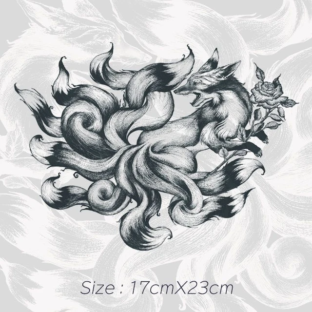 Kitsune Back Tattoo