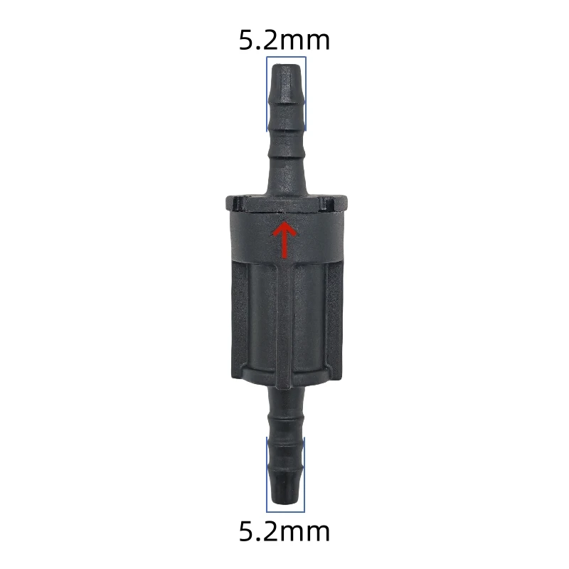 5.2mm black color plastic one-way valve non-return valve mini one way ...