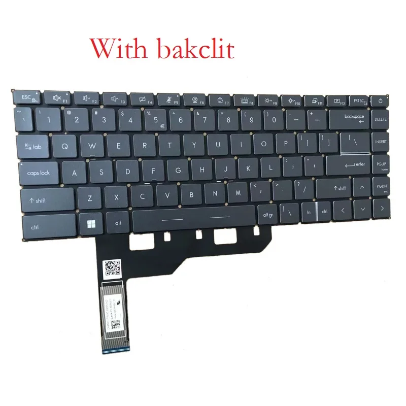 New Original US Backlit For MSI Modern 15 A10M A11M A11MU MS-1552 A10RB-033 Laptop Keyboard ...