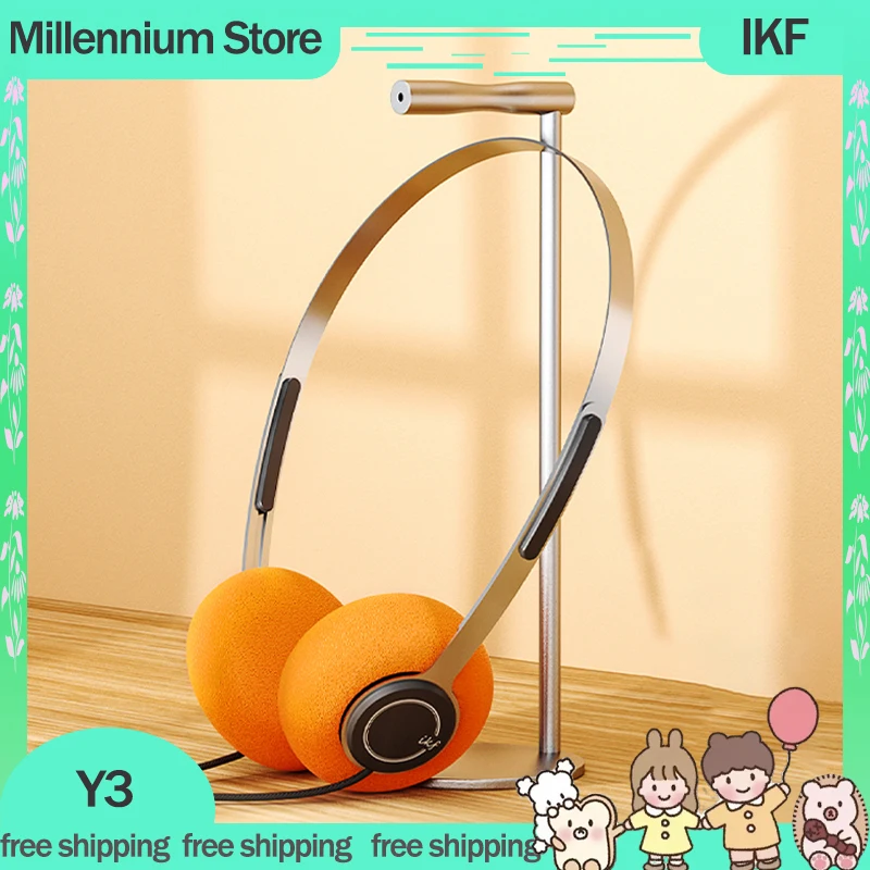 IKF-Y3-Retro-Wired-Headphone-Lightweight-Designs-Koss-Style-Headset ...