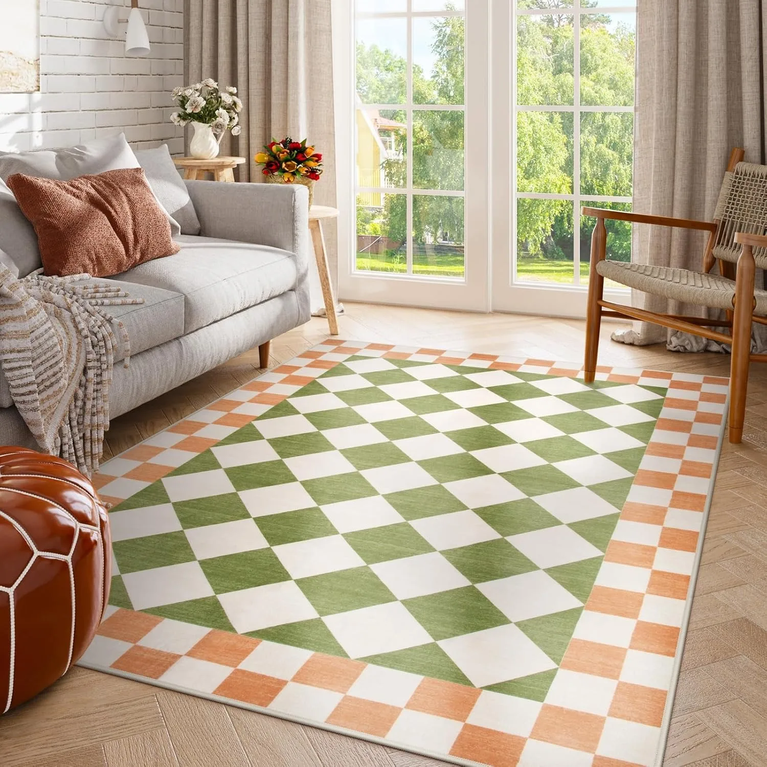 Living Room Carpet Big Size Machine Washable Foldable Floor Mat ...