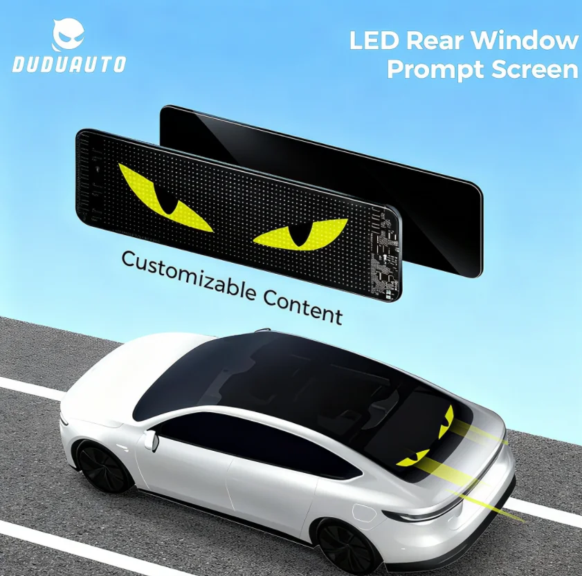DUDUAUTO Car Accessories Image Personalisation Settings For LED Rear ...