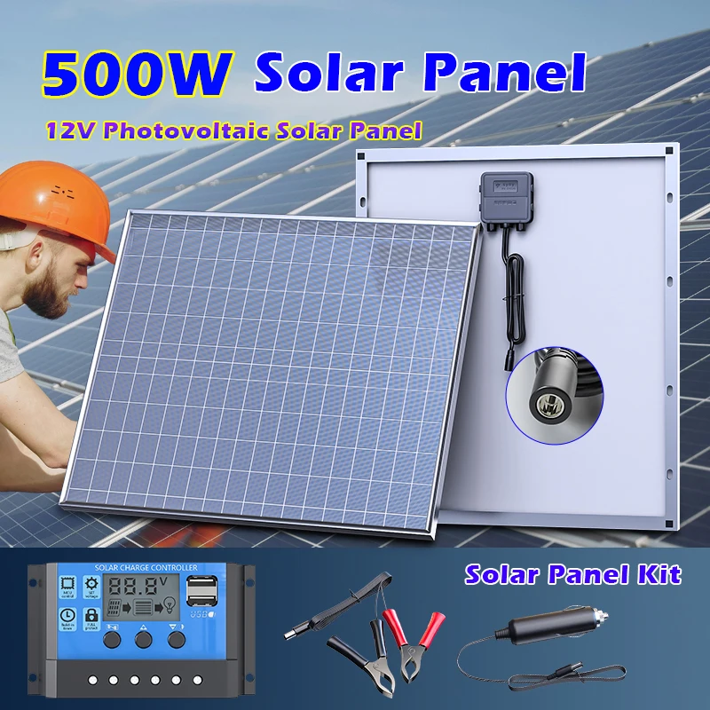 500W-Solar-Panel-12V-Household-Photovoltaic-System-With-Controller ...