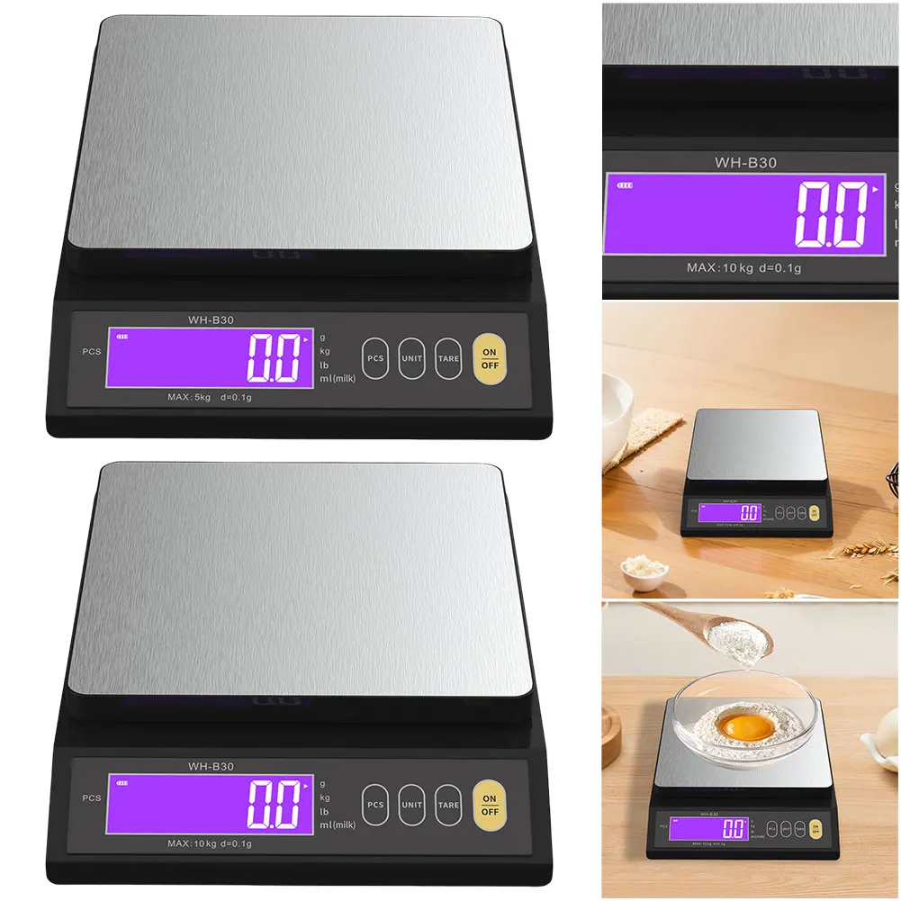 B-scula-Digital-de-cocina-con-pantalla-LCD-balanza-electr-nica-con-acero-inoxidable-para ...