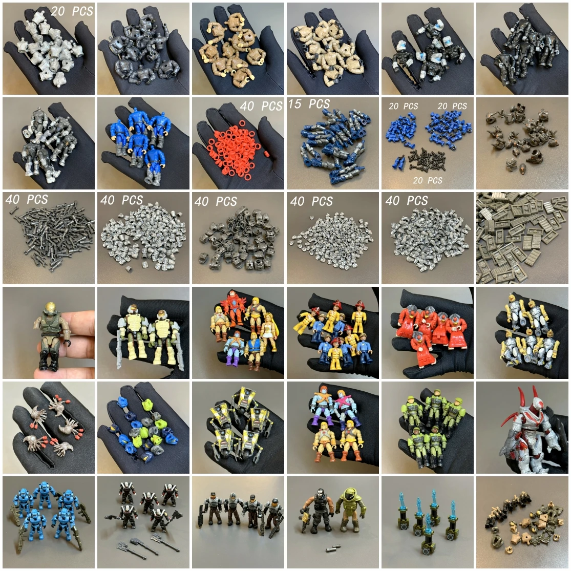 LOT-Mega-Bloks-Construx-He-man-MOTU-Skeletor-Heroes-UNSC-Marine ...