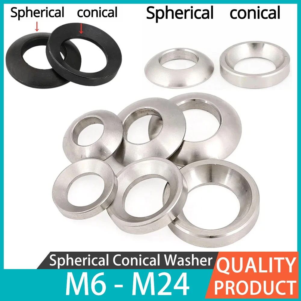Conical-Spherical-Washer-Concave-Convex-Cone-Gasket-Carbon-Steel ...