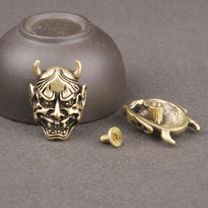 Brass-Goth-Devil-Skull-Head-Conchos-Screwback-Rivets-Evil-Hannya-Mask ...