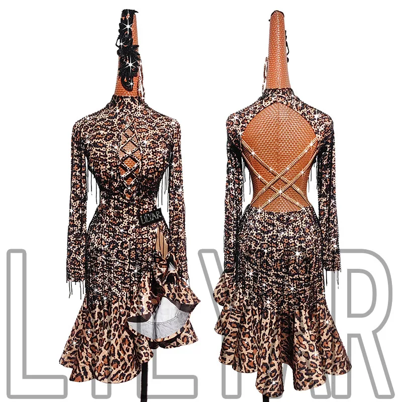 New-Latin-Dance-Competition-Performance-Art-Test-Leopard-Print-European ...