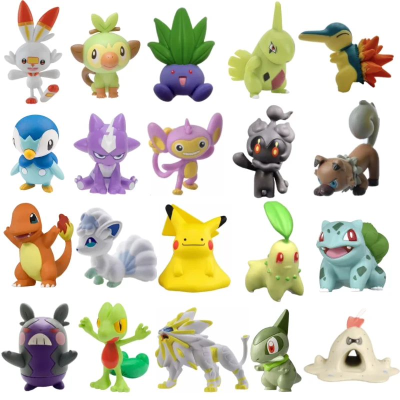 TOMY – figurines Pokemon WCT, Kawaii, Pikachu, Riolu, Scorbunny, Vulpix ...