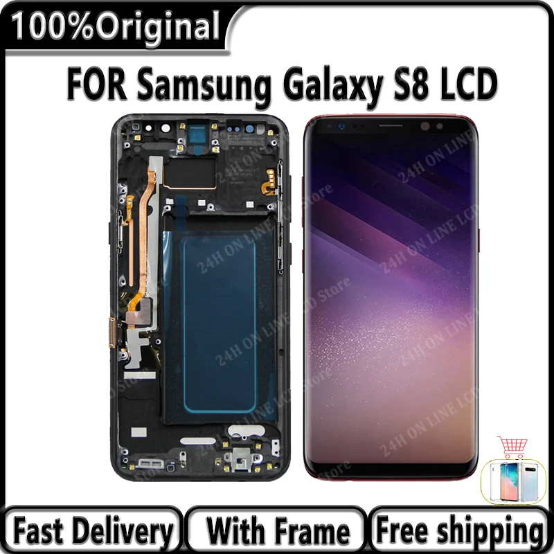 Original-With-Defect-LCD-For-Samsung-Galaxy-S8-Display-Touch-Screen ...