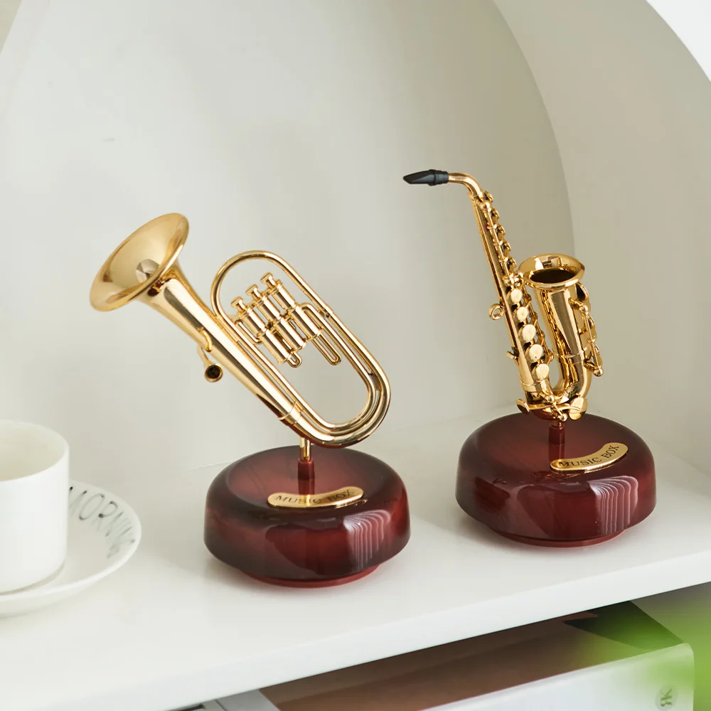 Unique Miniature Musical Instrument Music Box Artificial Home ...