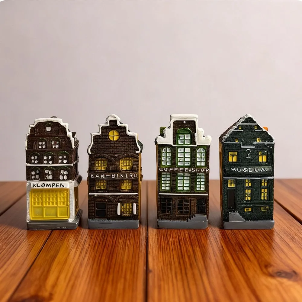 Netherlands Houses Resin Handicraft Desktop Ornament Souvenirs Indoor ...