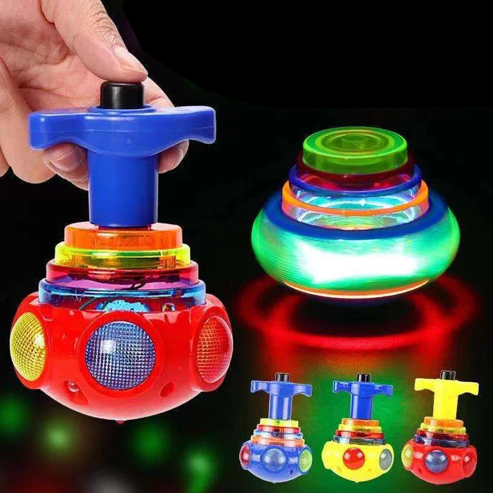 Bagged-Round-Luminous-Toy-Light-Music-Rotating-Gyro-Fidget-Spinner ...