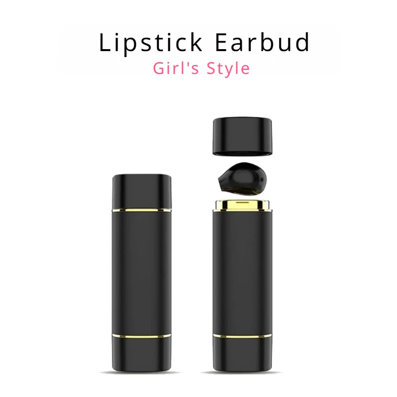 Lipstick-Woman-Earbuds-Creative-Wireless-Bluetooth-Earphones-True ...