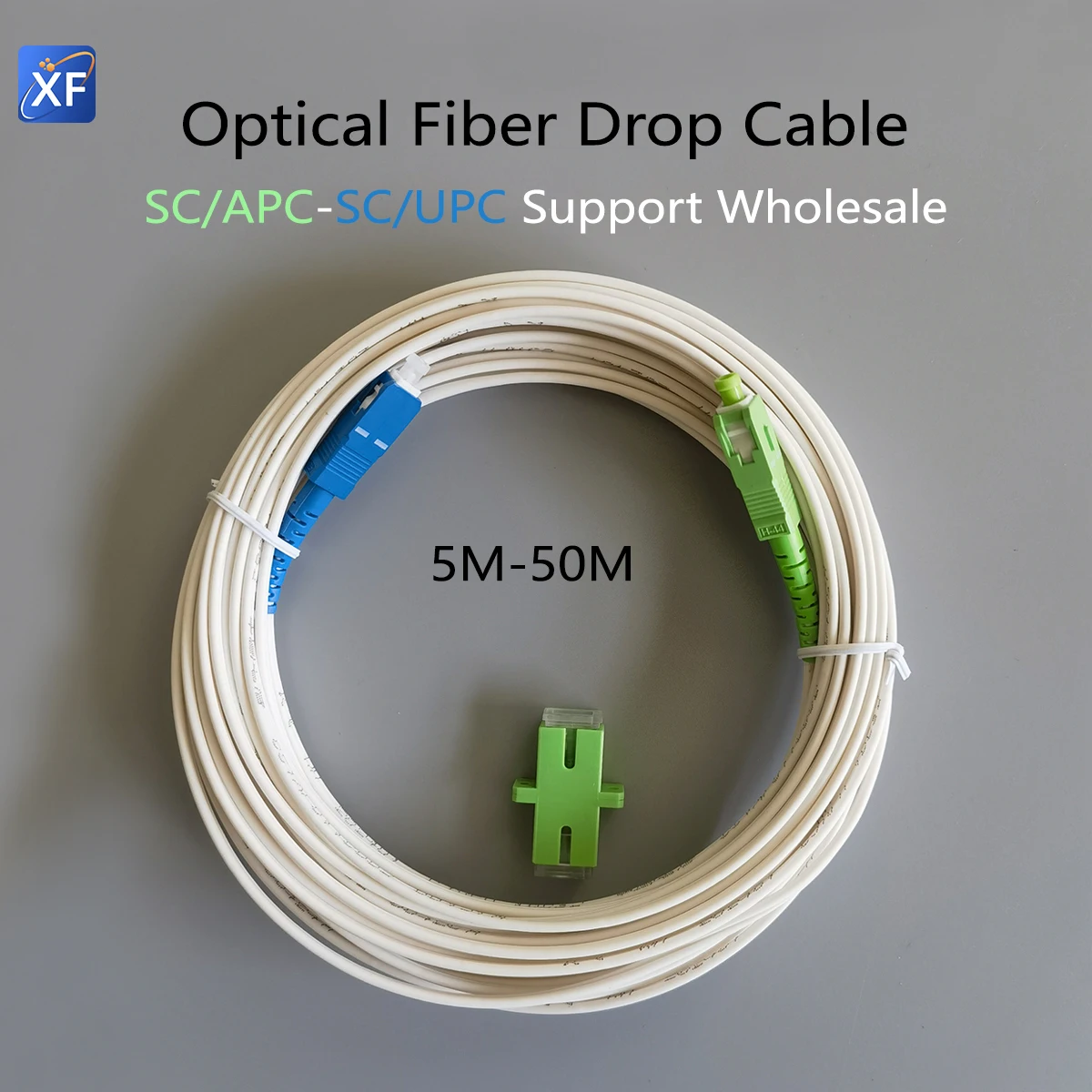Drop Fiber Optic Patch Cord SC/APC-SC/UPC Indoor FTTH 5M-60M Single ...