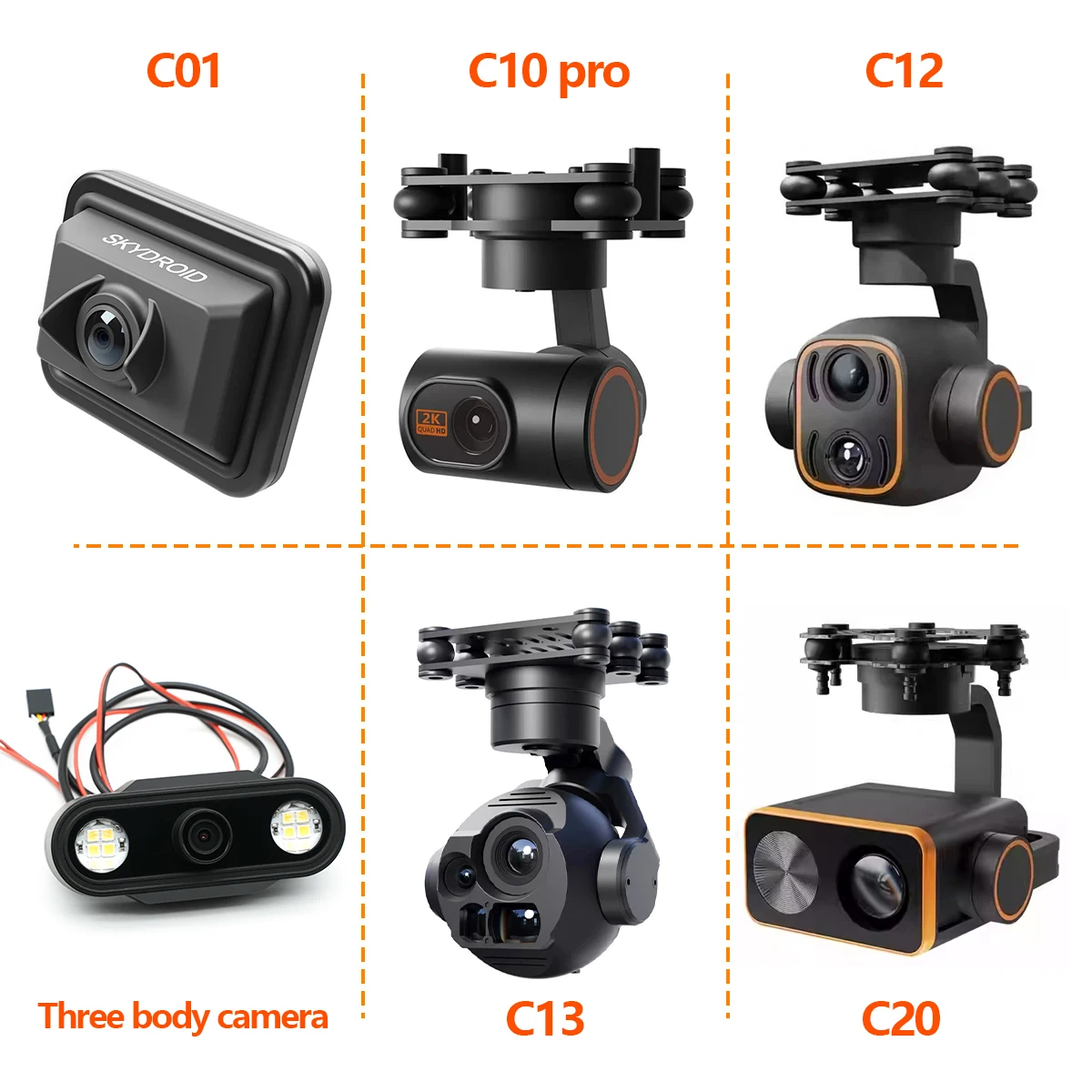 Skydroid C01 C10 pro C11 C12 C13 C20 Camera 2K 4K AI tracking function ...